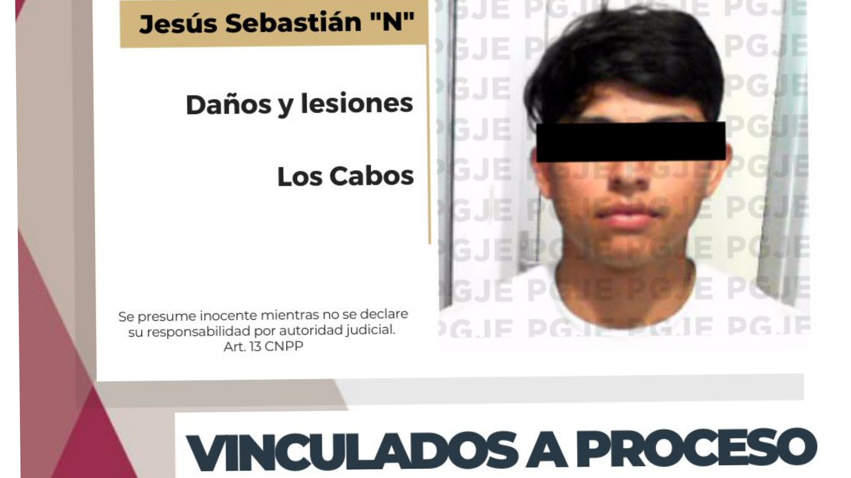 Por daños y lesiones culposas Jesús Sebastián "N" queda vinculado a ...
